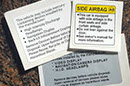 VIN labels, Tire Pressure, Door Jam, and Safety Stickers